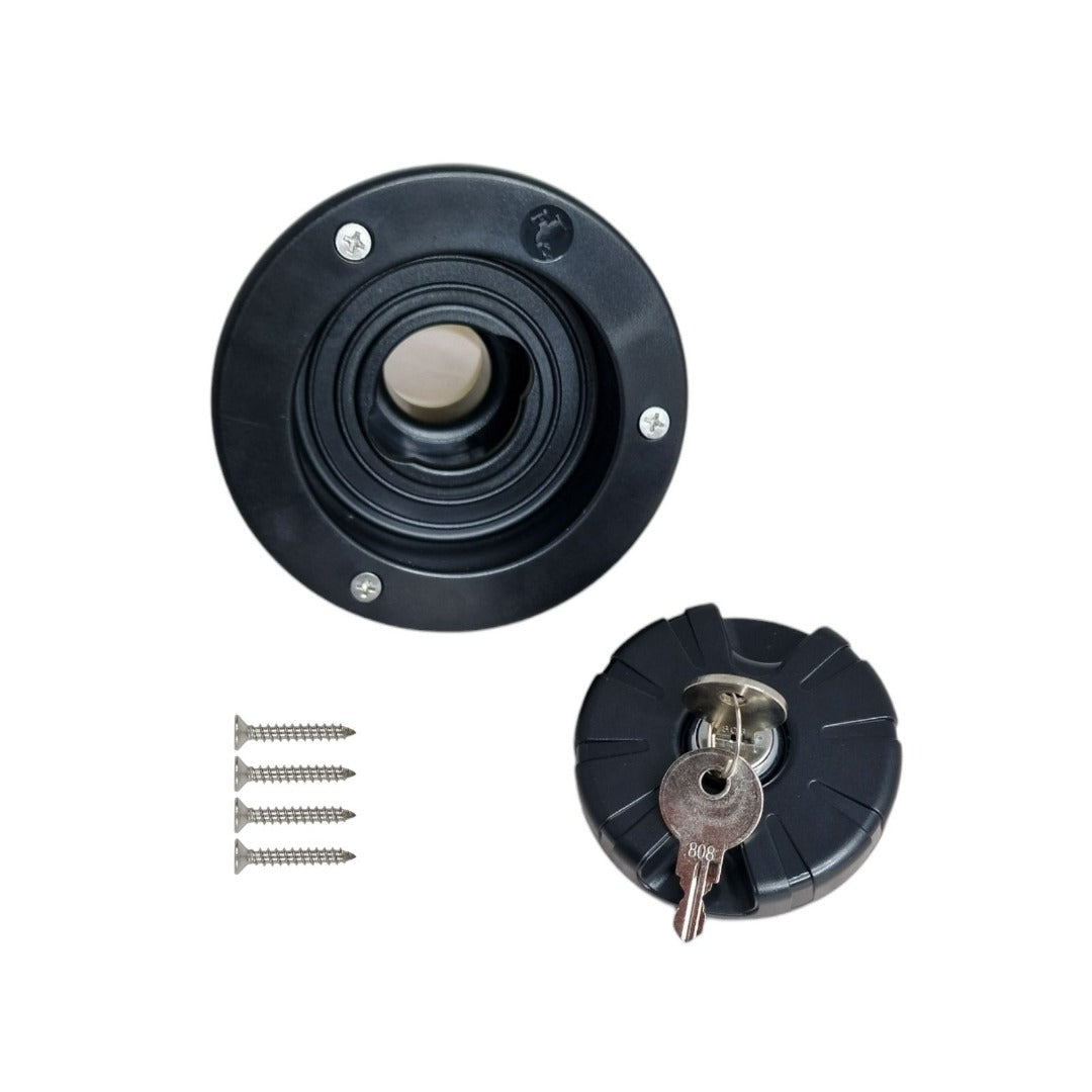 Fresh Water Tank Locking Inlet Filler Cap Black – Marvix