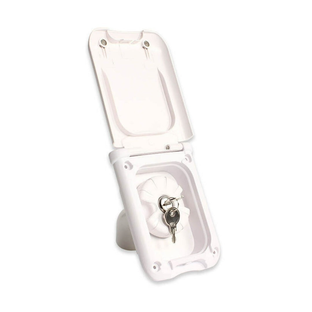 Fresh Water Tank Locking Inlet Filler Cap with White Lid – Marvix