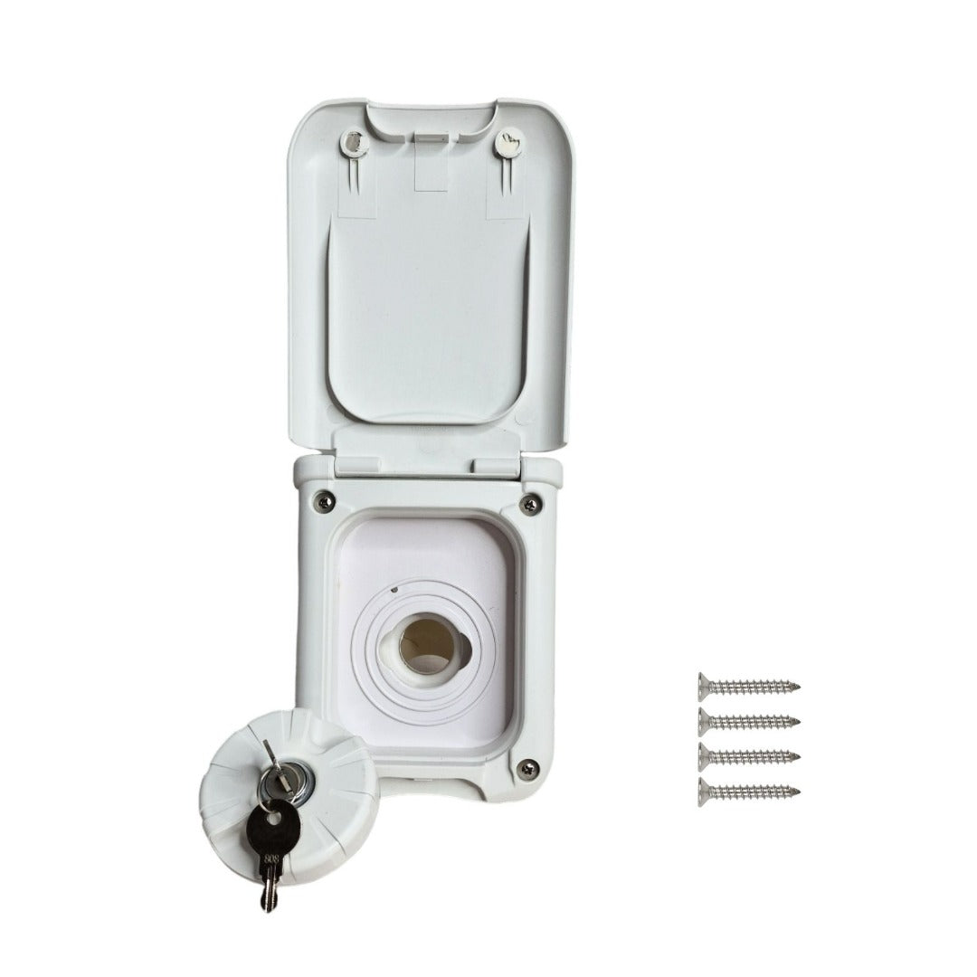 Fresh Water Tank Locking Inlet Filler Cap with White Lid – Marvix