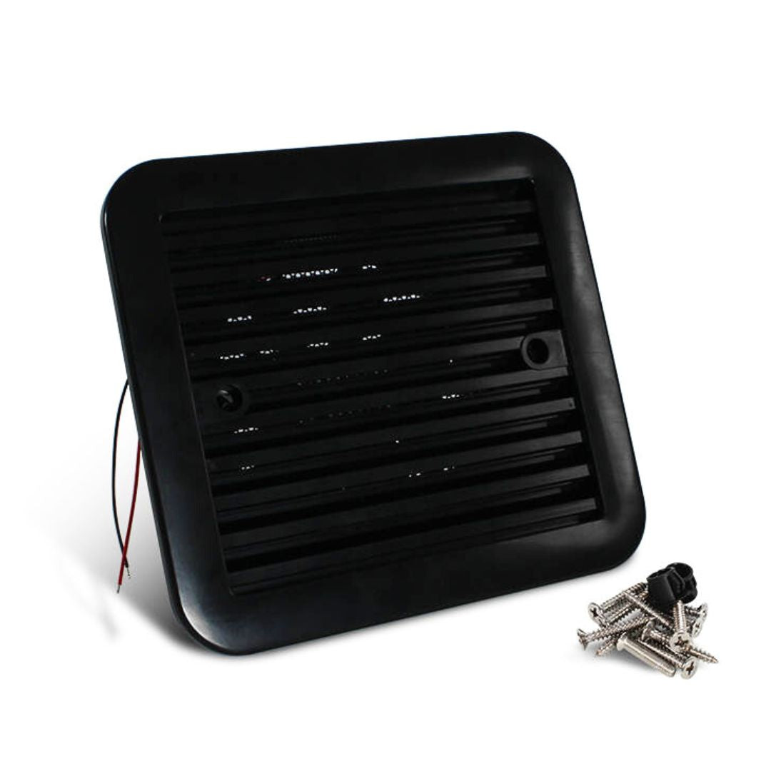 12V Exhaust Air Vent Side Ventilation Fan Black 205 x 185mm – Marvix