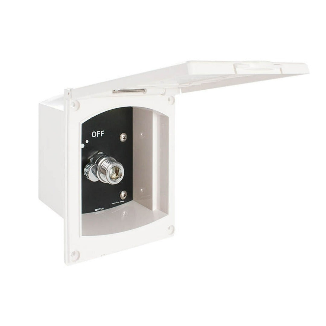 External Shower Point White Water Outlet Socket & Shower Head – Marvix