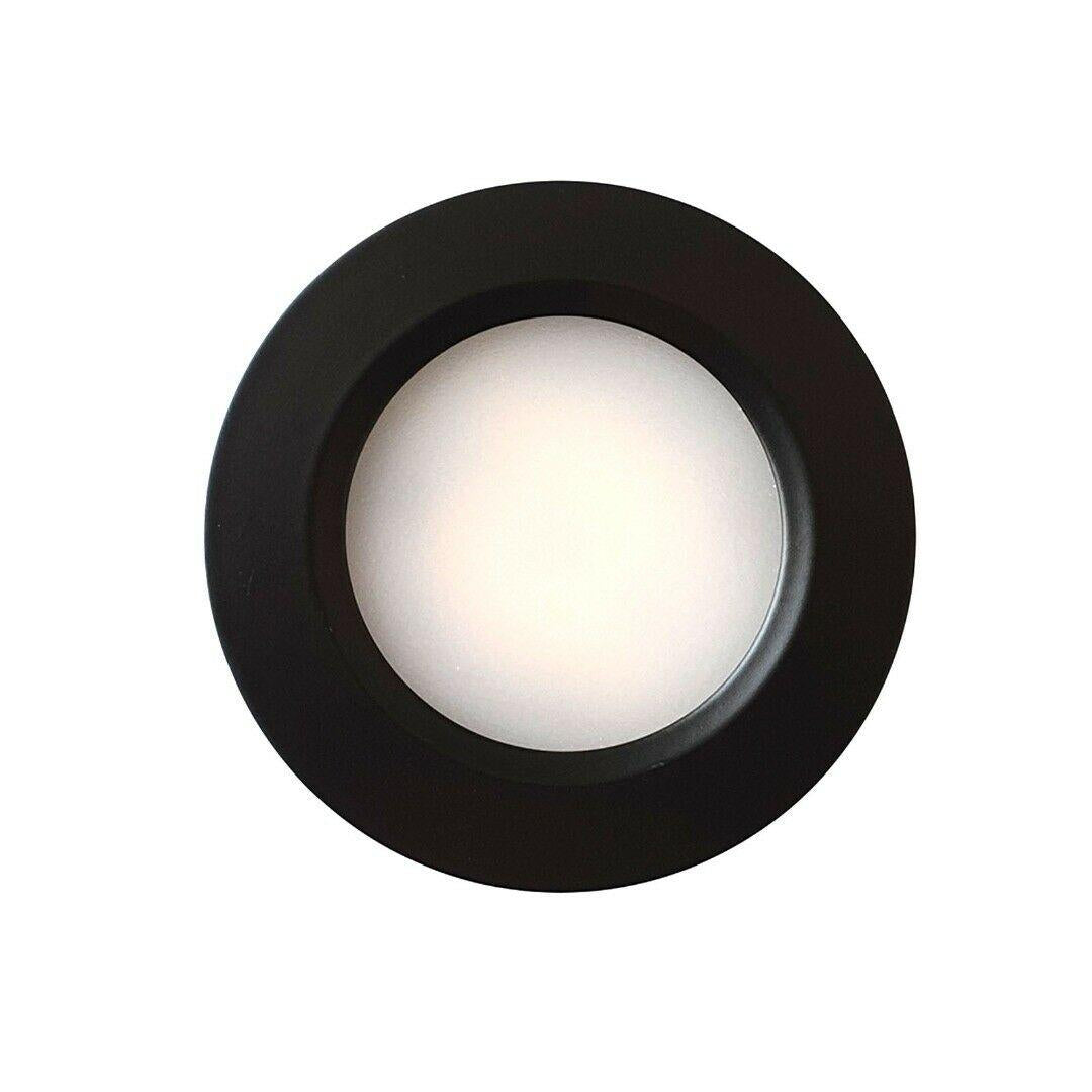 4 x LED 12V 24V Spot Lights Dimmable Caravan Boat Black Recessed Downl ...