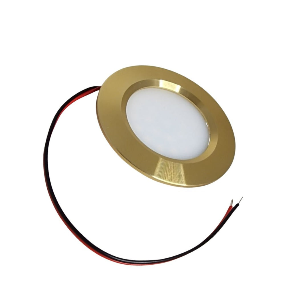 LED 12V 24V Spot Light Dimmable Caravan Boat Gold Recessed Downlight ...