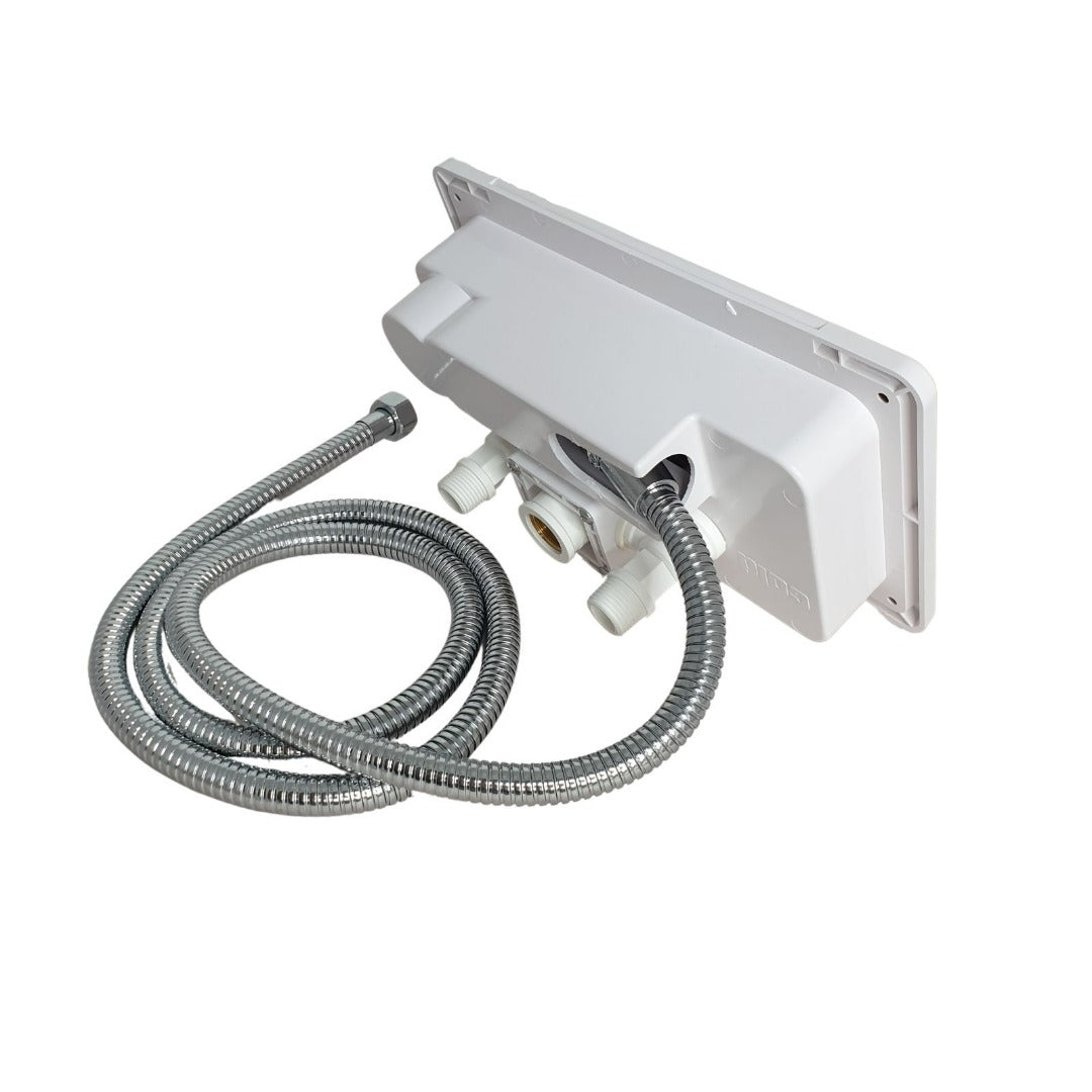 External Shower Point Water Outlet Mixer Socket & Pull Out Shower Head ...