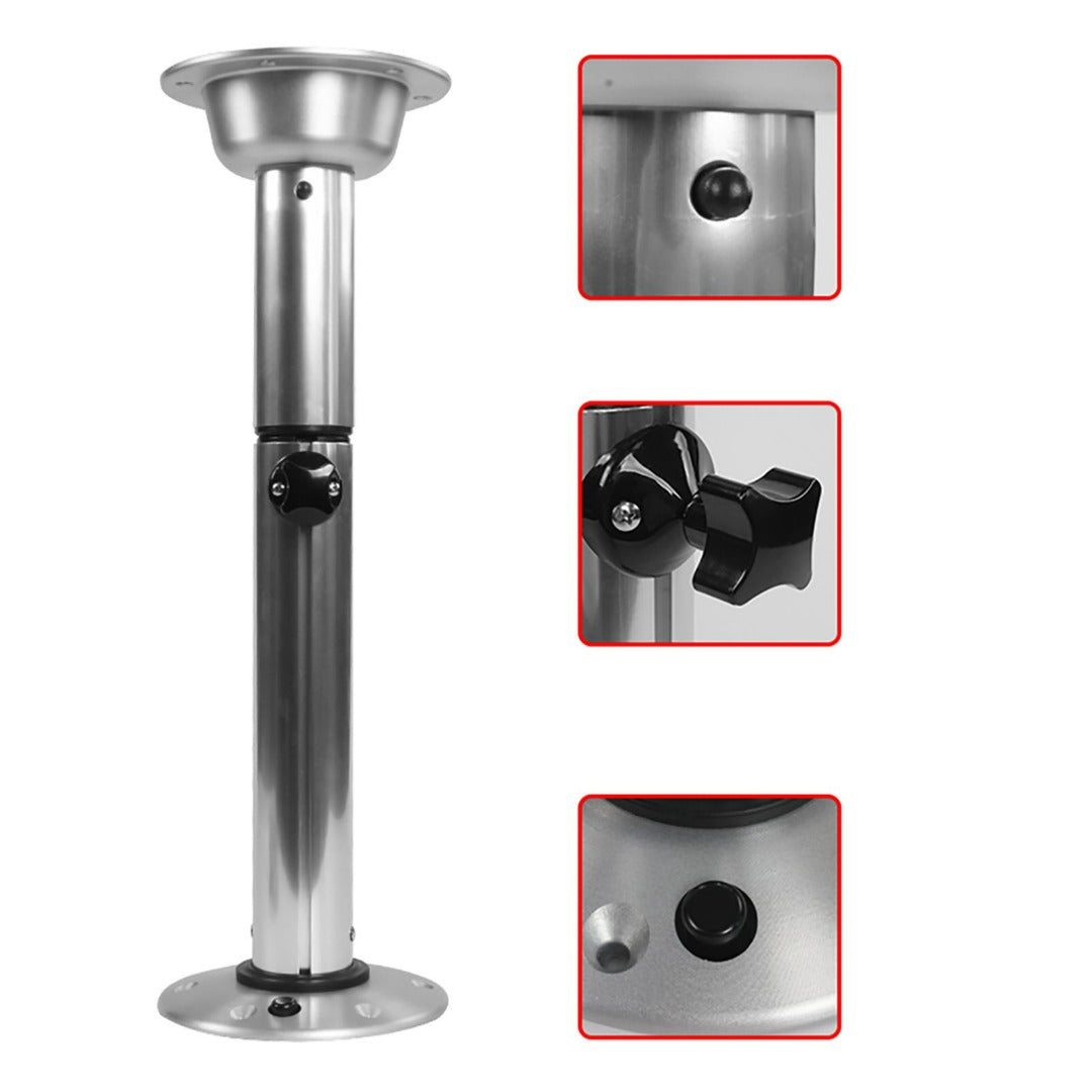 Adjustable Pedestal Table Leg Kit 550 - 710mm Chrome – Marvix