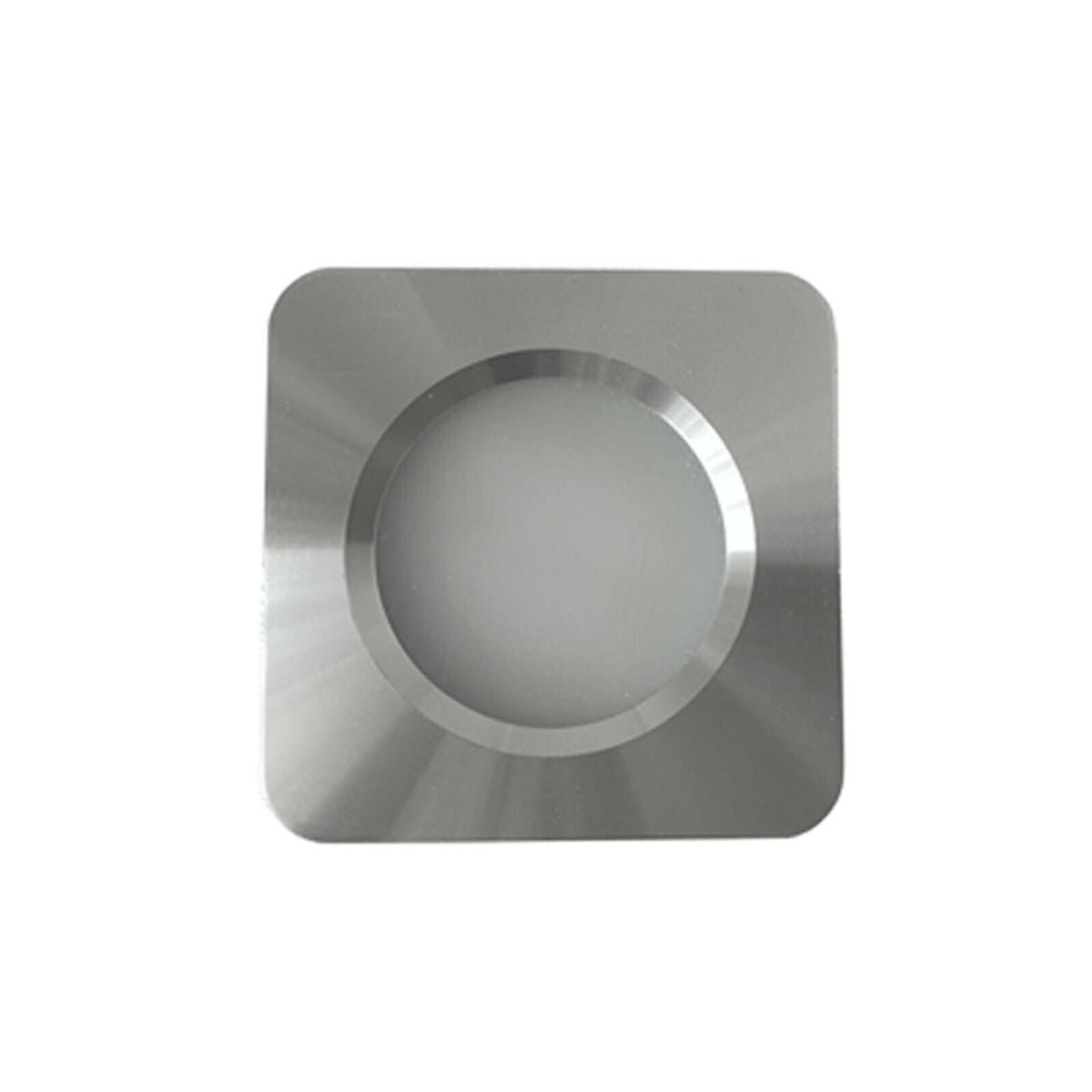 6 x LED 12V 24V Spot Lights Chrome Recessed Square Downlights Warm Whi ...